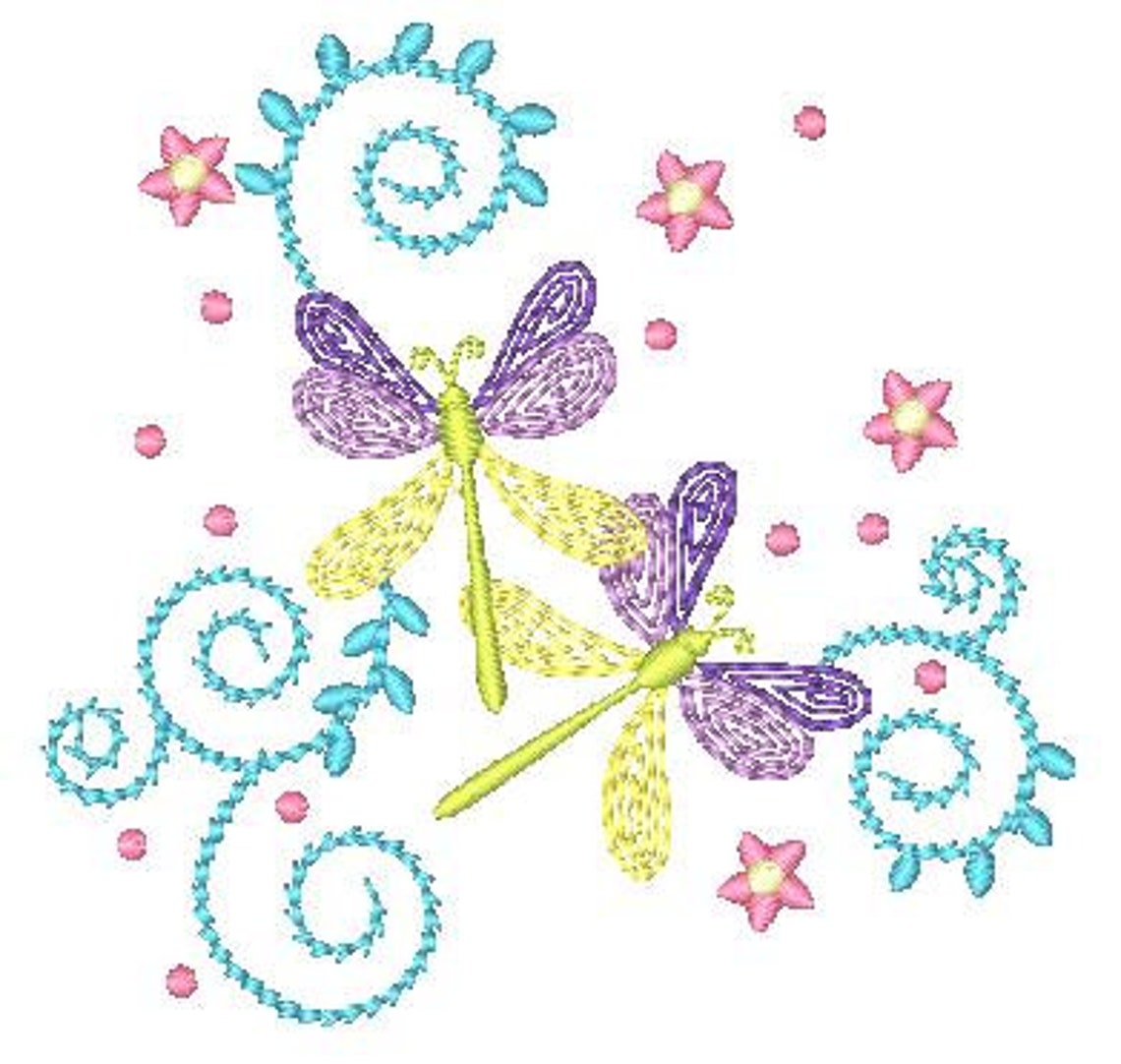 Curly Spring 20 Machine Embroidery Designs | Etsy