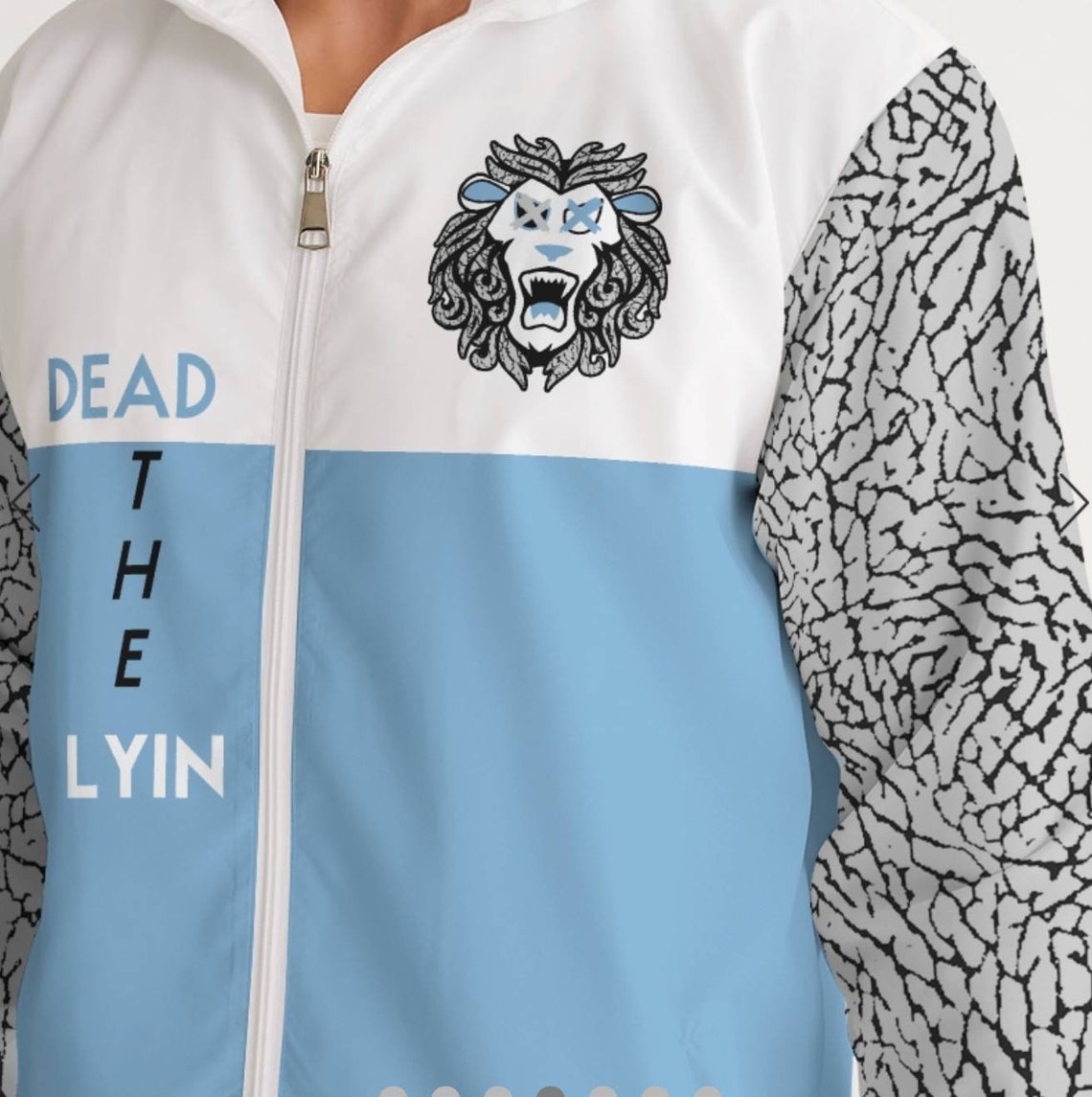Jacket for Jordan 3 UNC | UNC Jordan 3 Windbreaker Carolina Blue, White ...