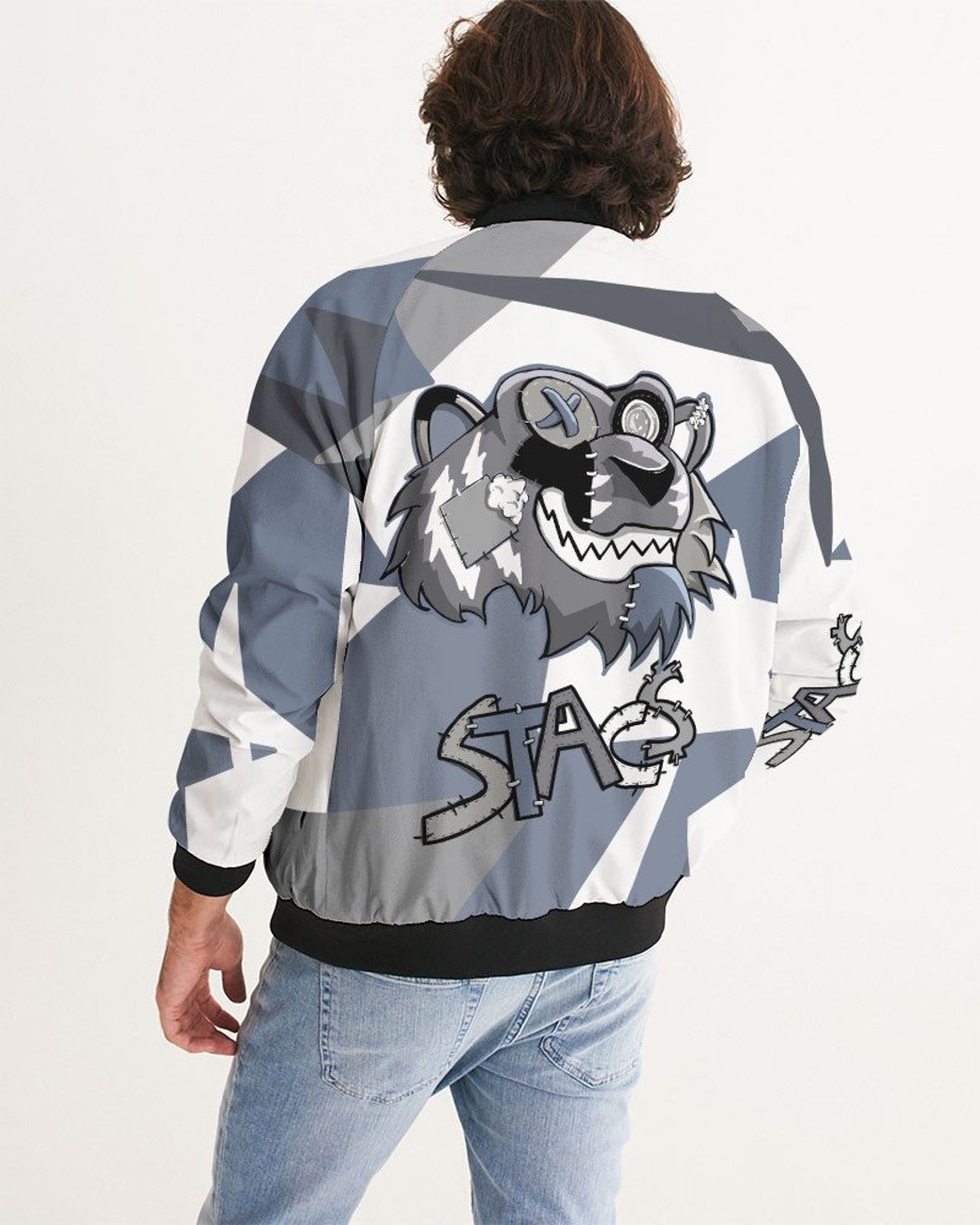 Cool Grey 11s Air Jordan All Over Print Bomber Jacket | Sneaker Match ...