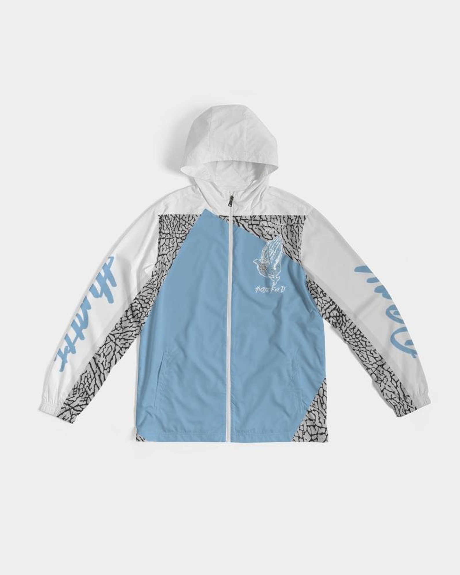 Jacket for Jordan 3 UNC | UNC Jordan 3 Windbreaker Carolina |first Pray ...