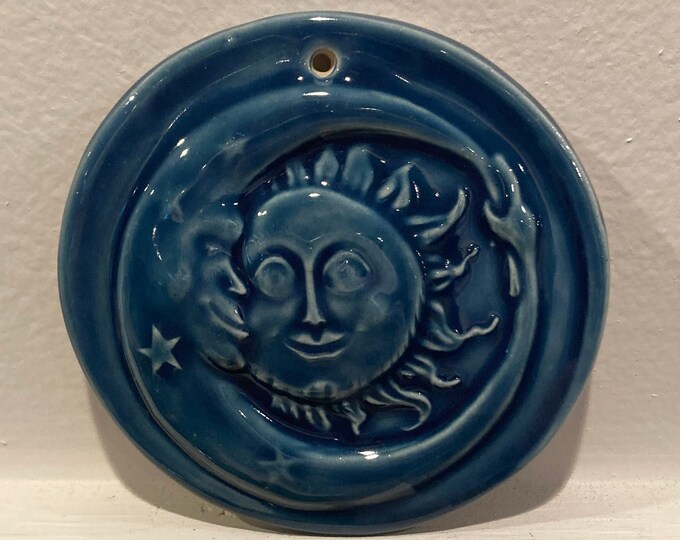 Sun and Moon Tile, Ceramic Wall Tile, Ceramic Art Tile, Kitchen Tile ...