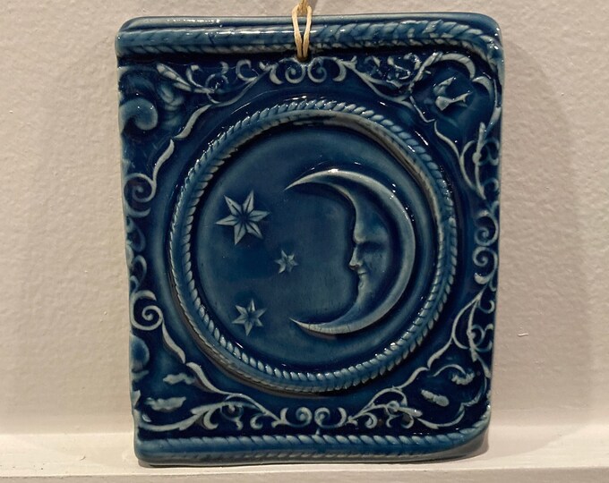 Moon Tile, Ceramic Wall Tile, Ceramic Art Tile, Kitchen Tile, Garden ...