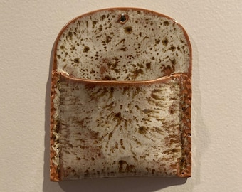 Wall Pocket, River Stone and Red Wall Pocket, Plant Wall Planter ...