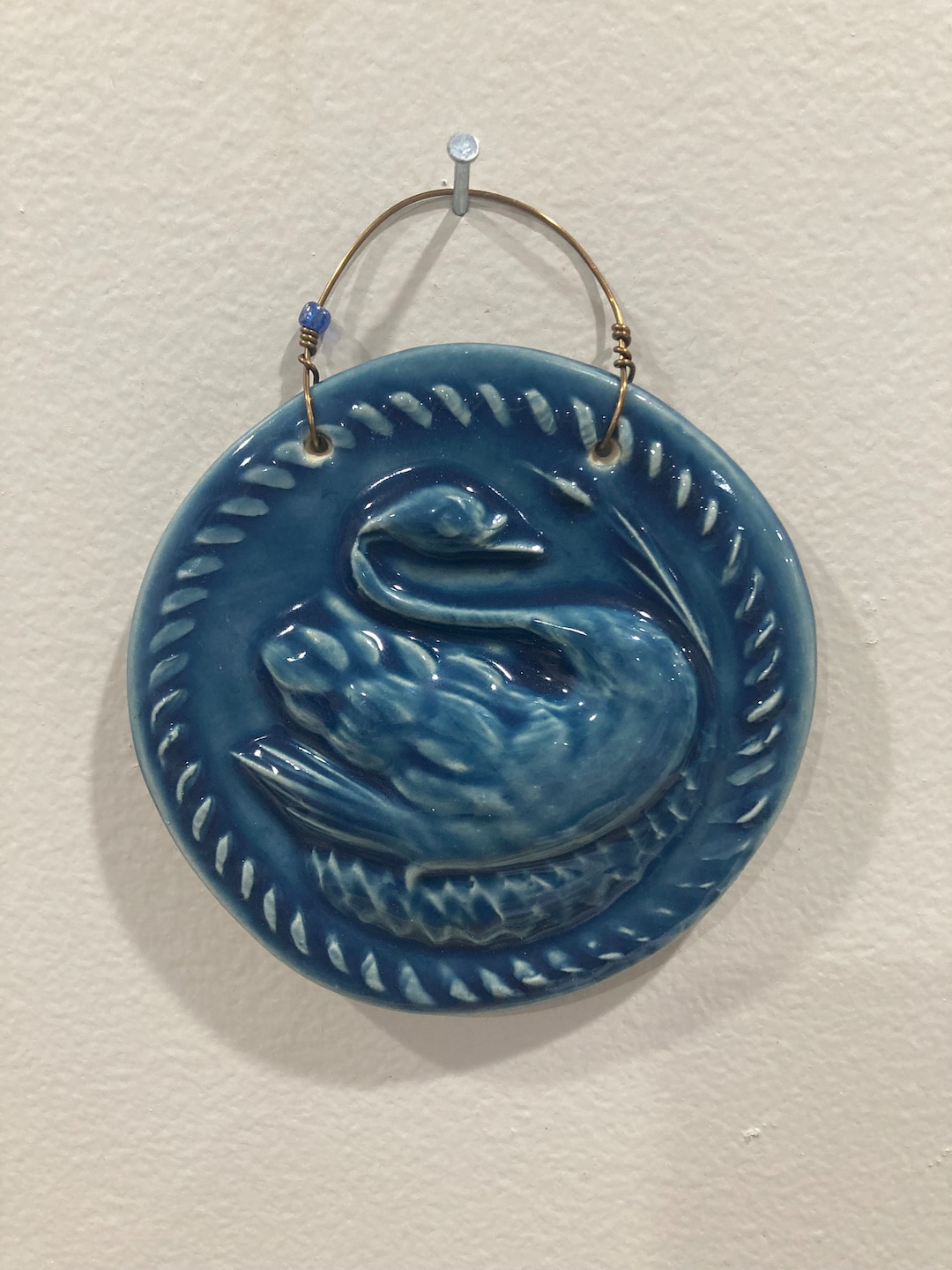 Swan Tile, Ceramic Wall Tile, Ceramic Art Tile, Kitchen Tile, Garden ...