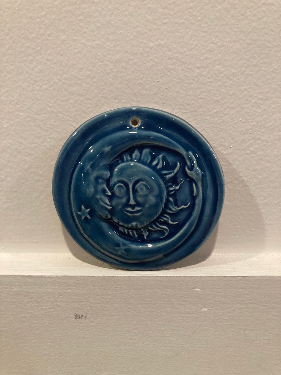 Sun and Moon Tile, Ceramic Wall Tile, Ceramic Art Tile, Kitchen Tile ...