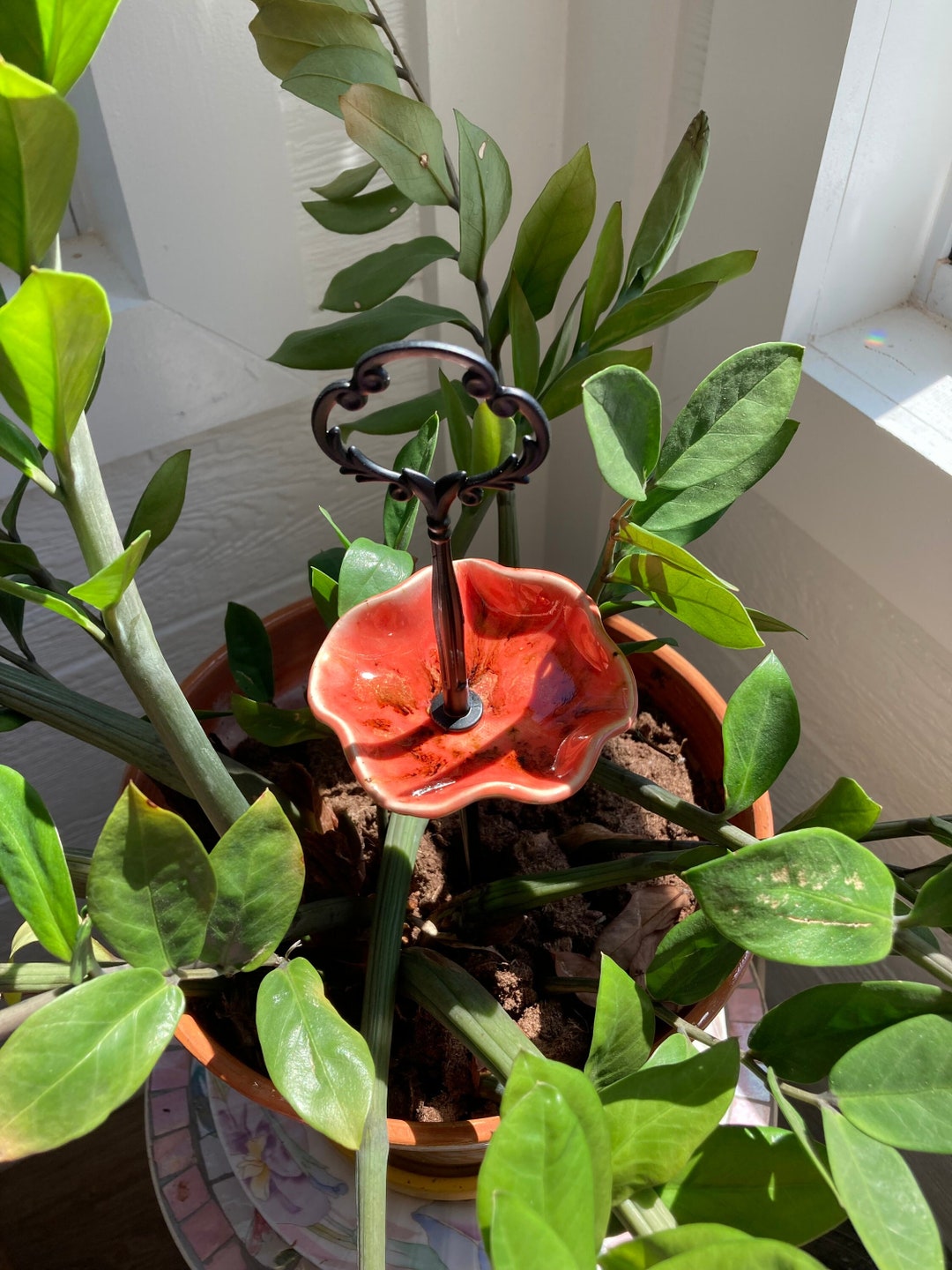 Bee Pollinator, Garden Stake, Ceramic Tile, Garden Decor, Plant Pick ...