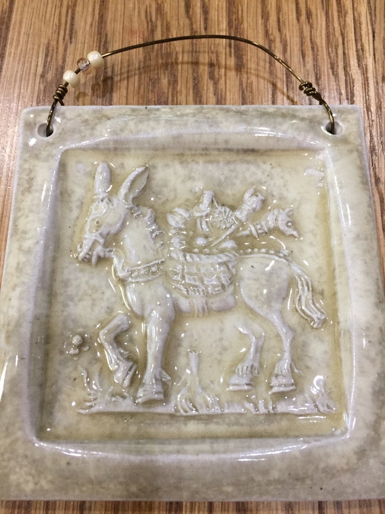 Donkey with Gifts Oatmeal Tan Donkey Donkey Ornament Tan | Etsy