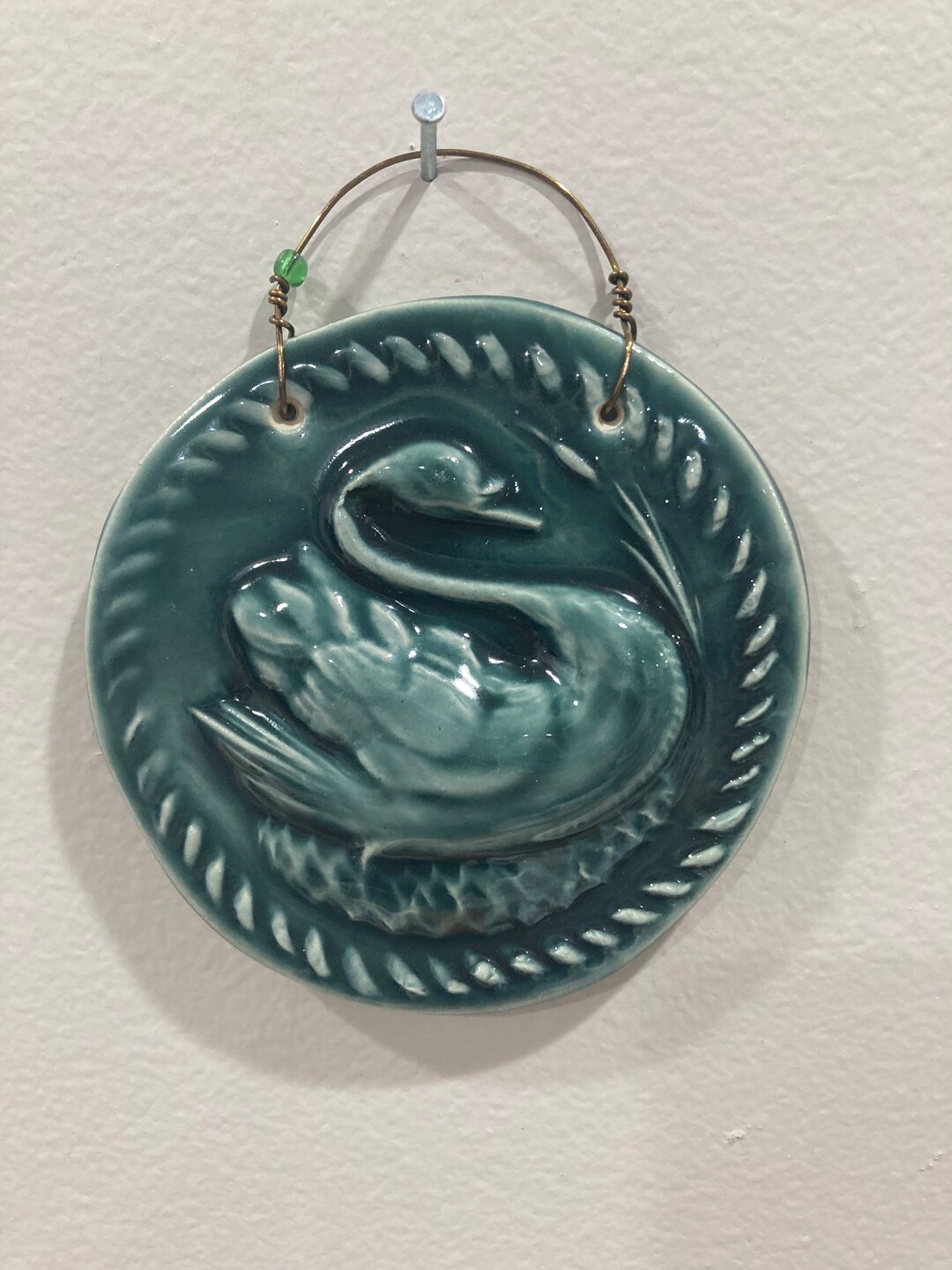 Swan Ornament Ceramic Wall Tile Ceramic Art Tile Kitchen - Etsy