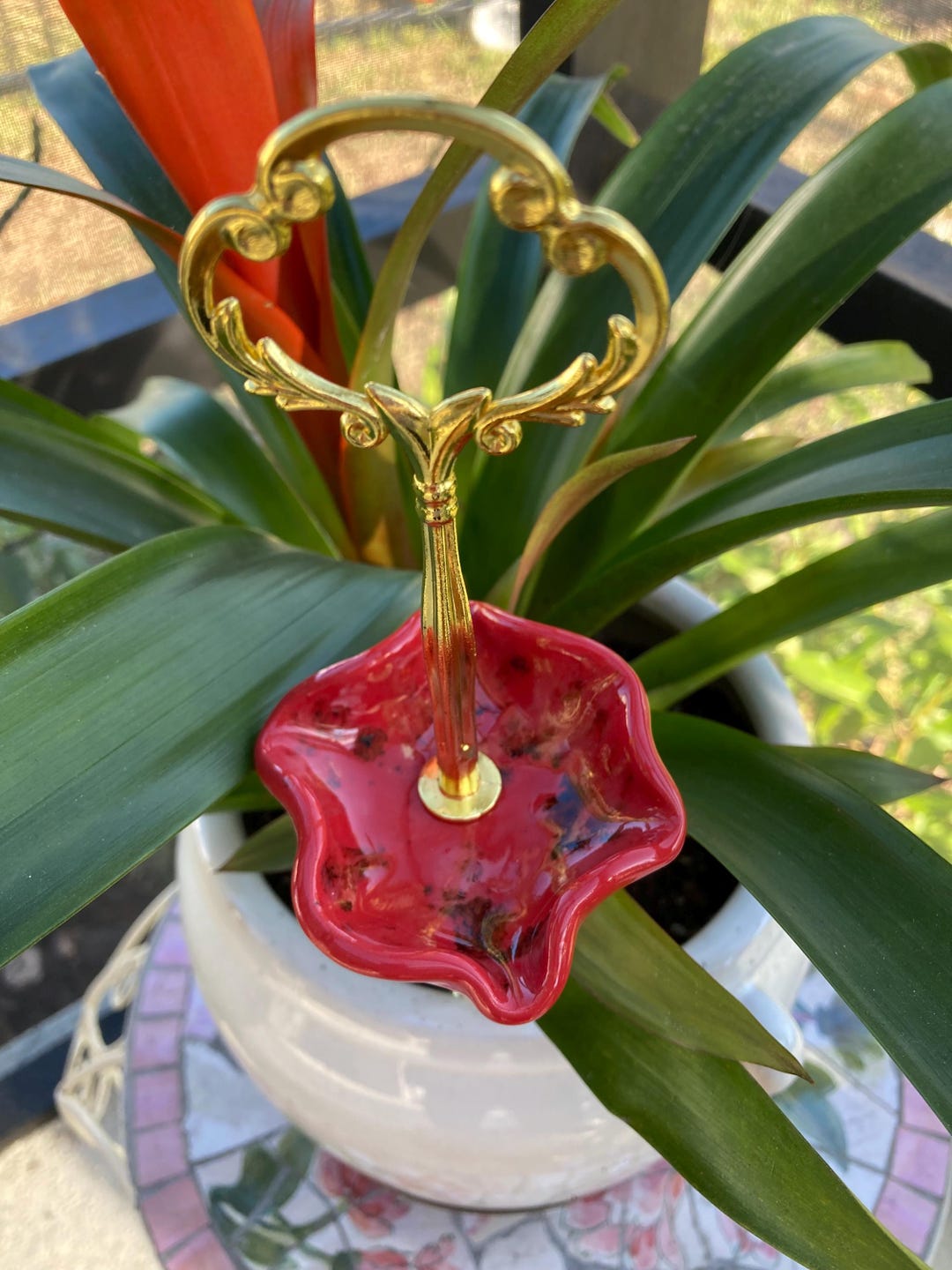 Bird Feeder, Bee Pollinator Water Station, Plant Pick, Garden Stake ...