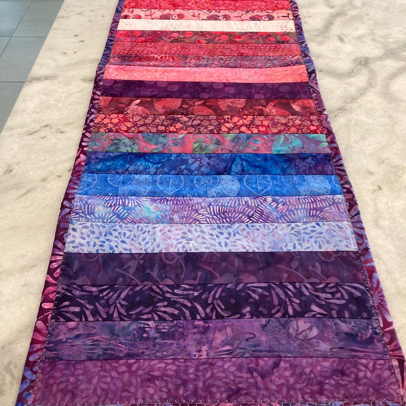 Purple Table Runner - Etsy