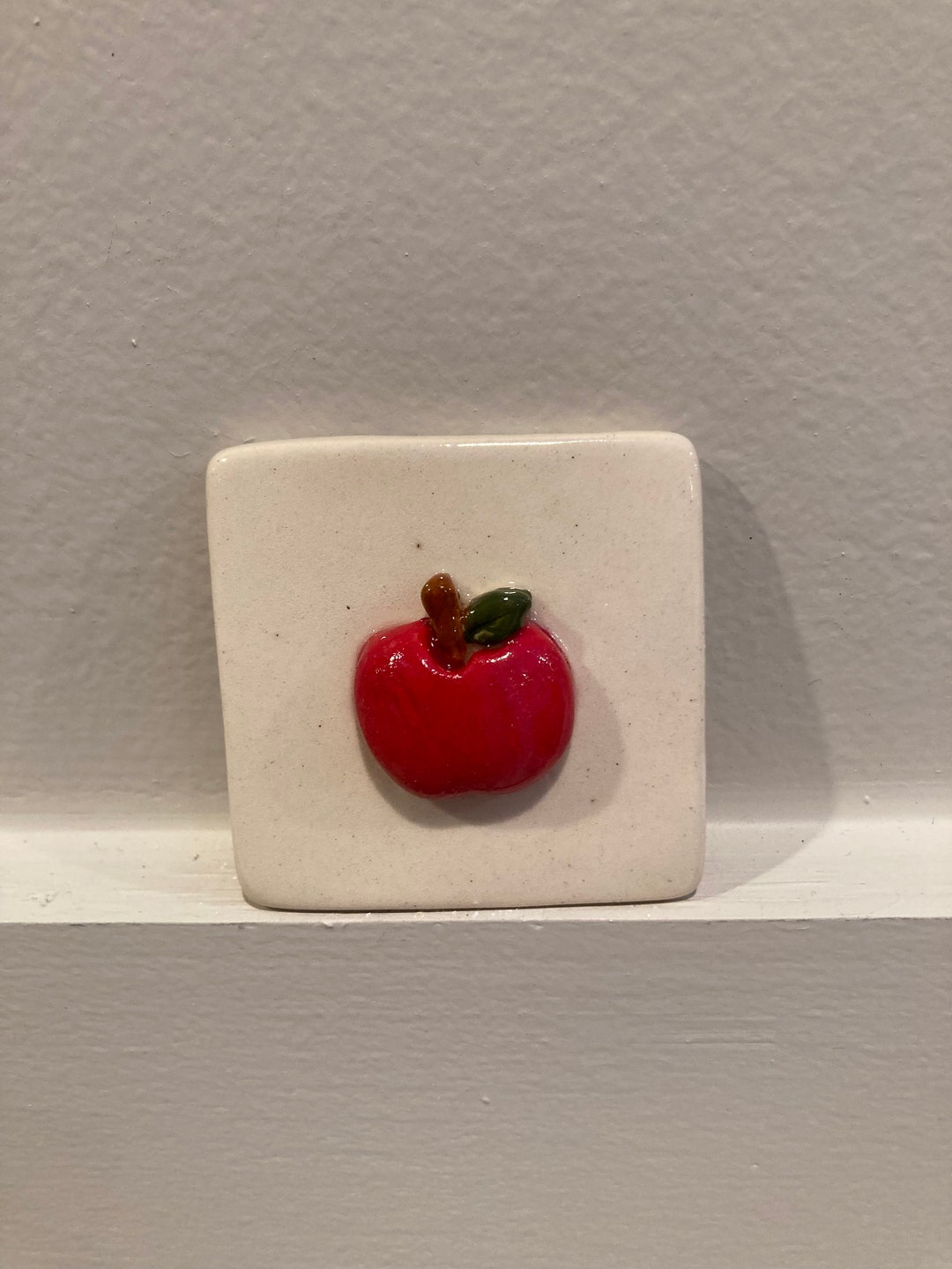 Apple Art Tile, Ceramic Wall Tile, Ceramic Art Tile, Kitchen Tile ...