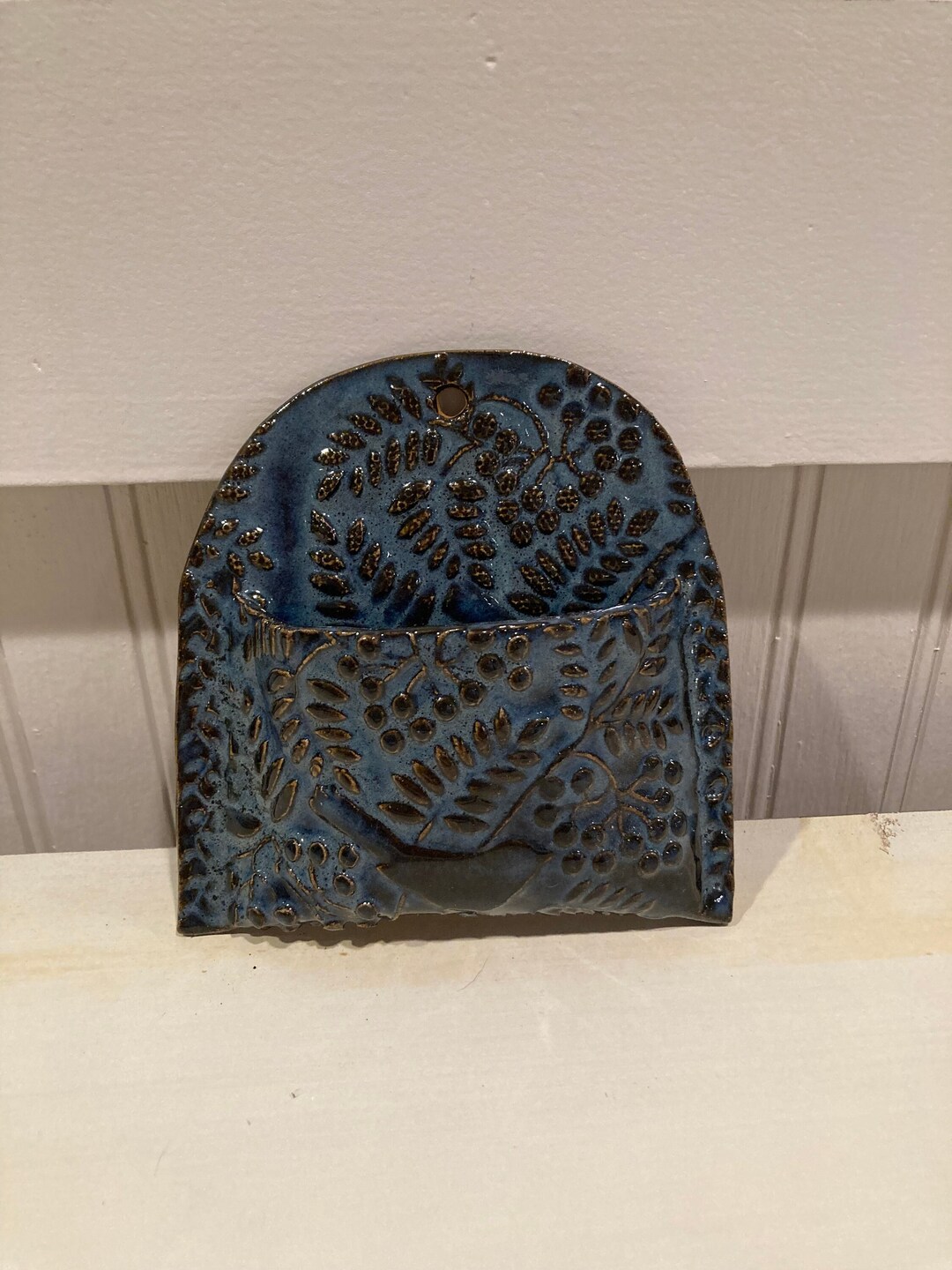 Wall Pocket Bird Wall Pocket Small Wall Planter Bluebird - Etsy