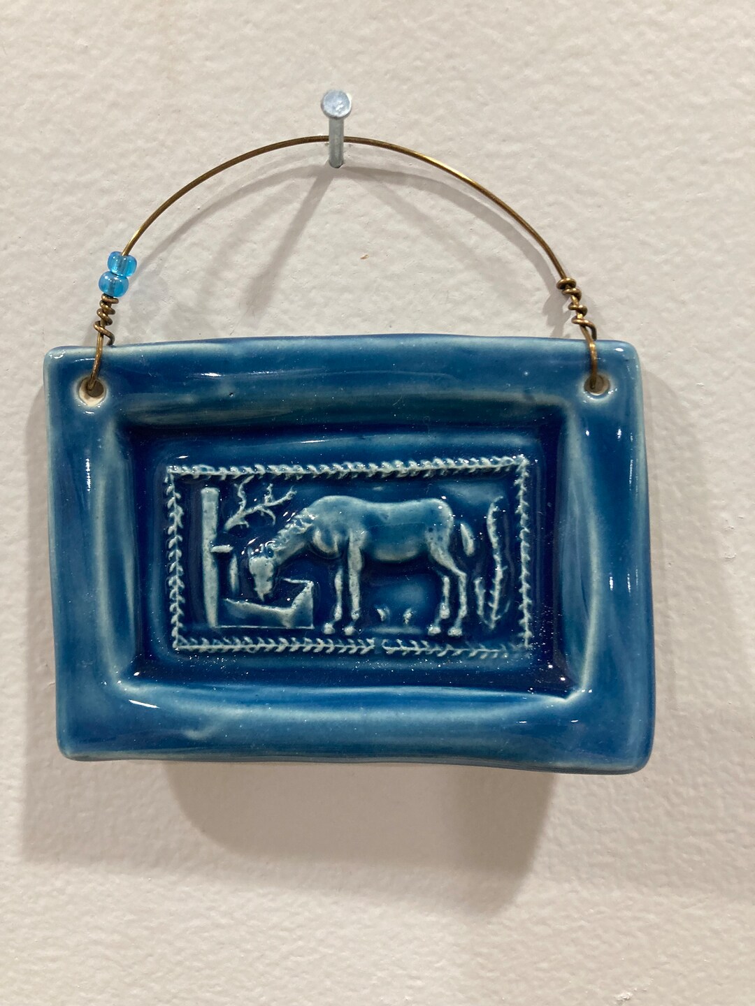 Horse Tile, Ceramic Wall Tile, Ceramic Art Tile, Kitchen Tile, Garden ...