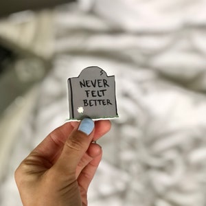 Sticker || Never Felt Better | Water Bottle Sticker | Cute | Gift for ...