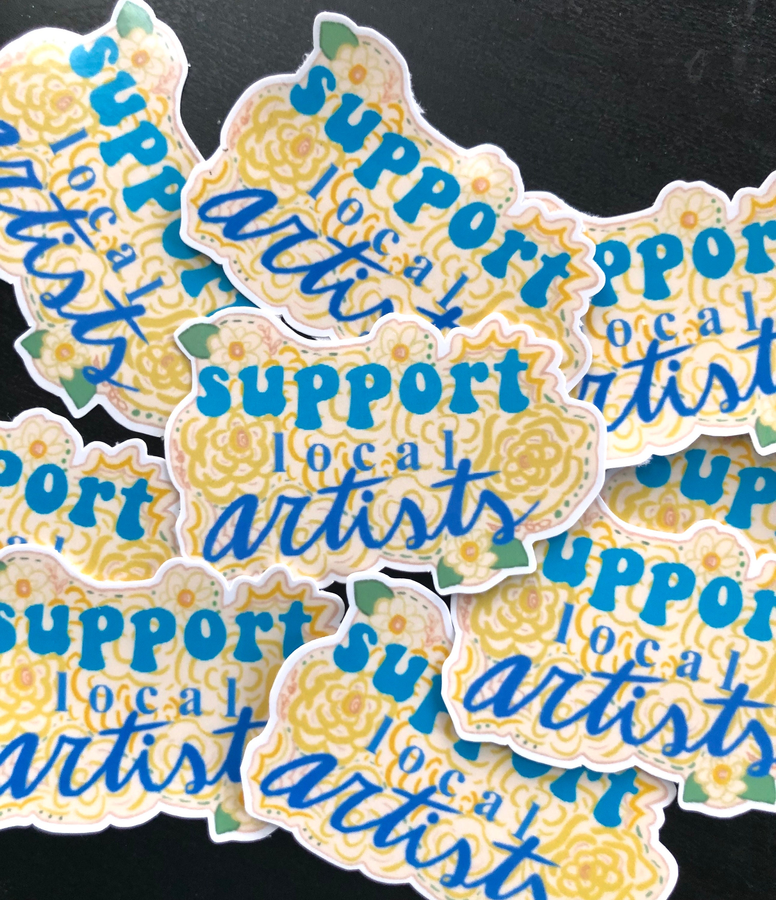 Support Your Local Artist Sticker Water Bottle Sticker - Etsy