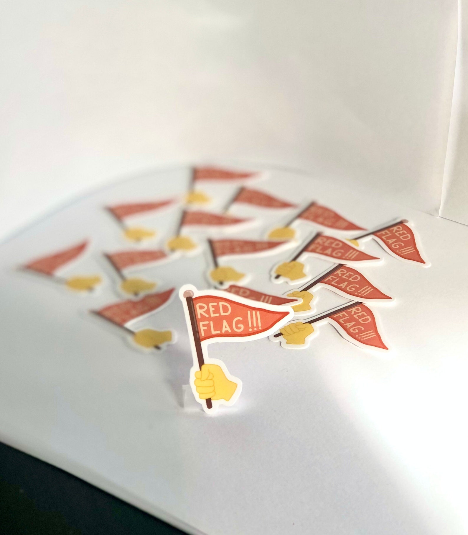 Red Flag Sticker || Water Bottle Sticker | Cute Sticker | Gift for ...