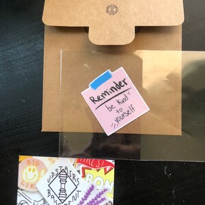 Reminder Be Kind to Yourself Sticker Water Bottle Sticker Cute Sticker ...