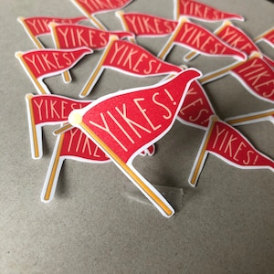 Yikes Red Flag Sticker || Water Bottle Sticker | Cute Sticker | Gift ...