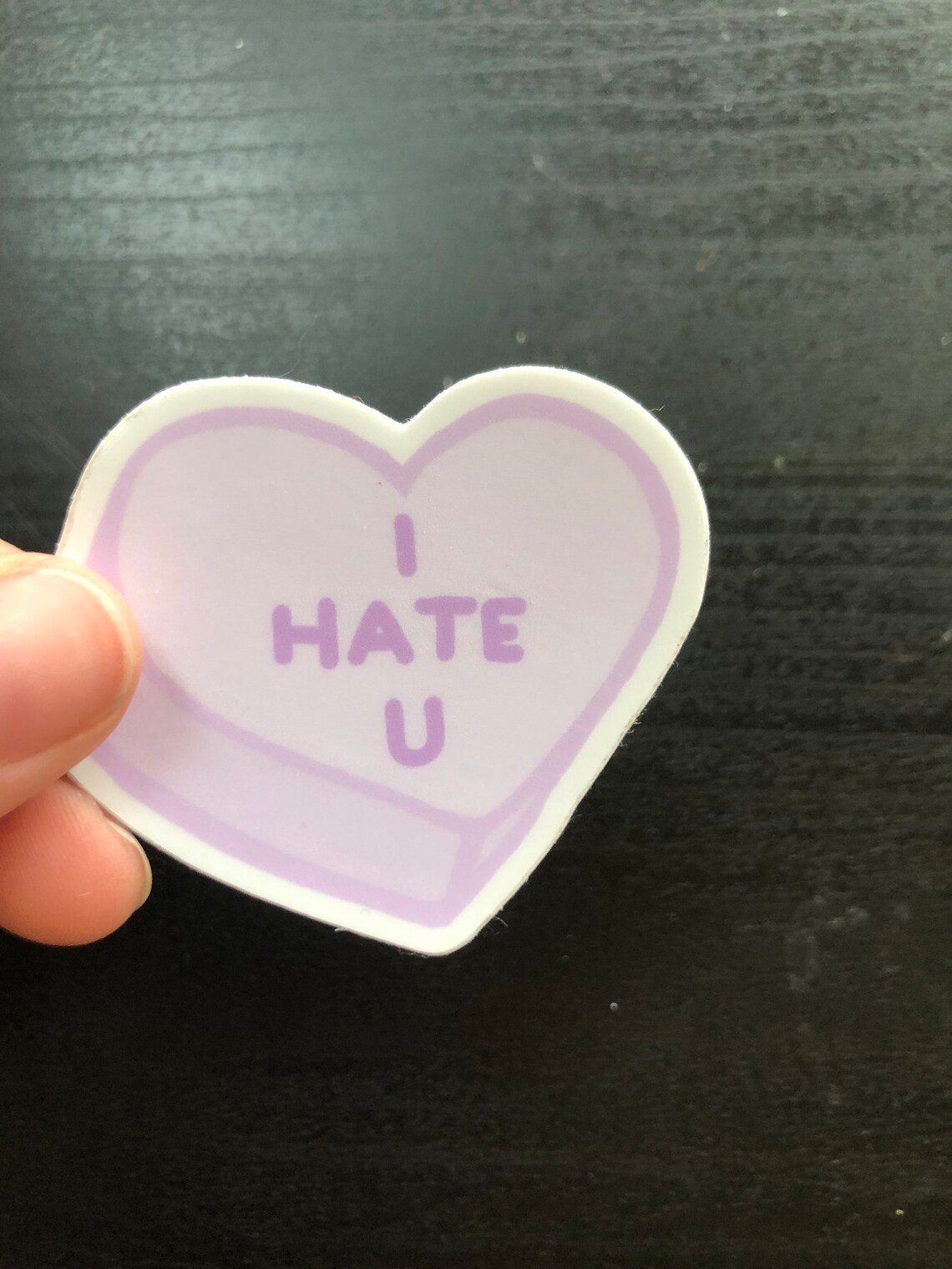 Custom Conversation Heart Sticker || Water Bottle Sticker | Cute ...