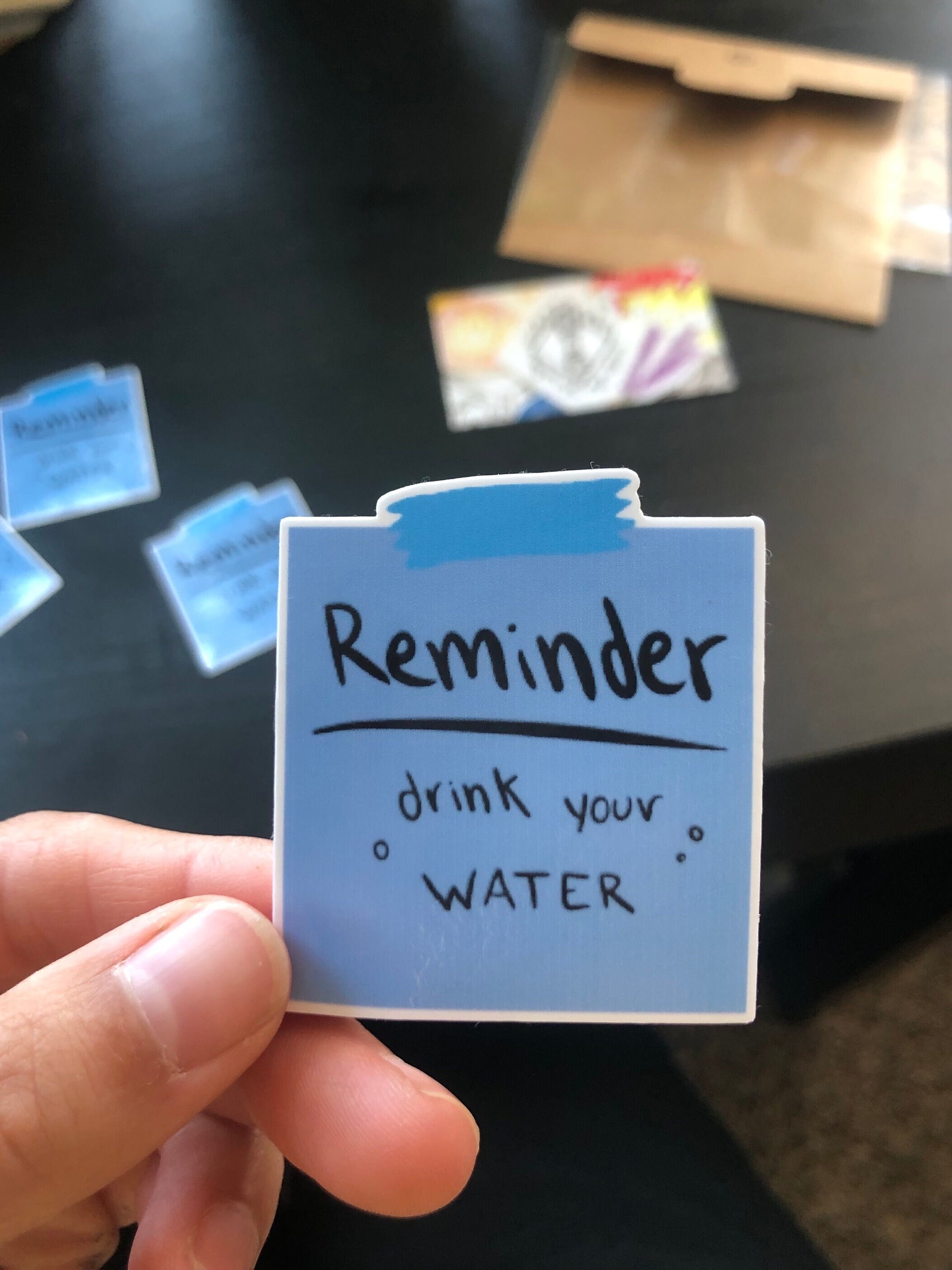 Reminder Drink Your Water Sticker Water Bottle Sticker Cute Sticker ...