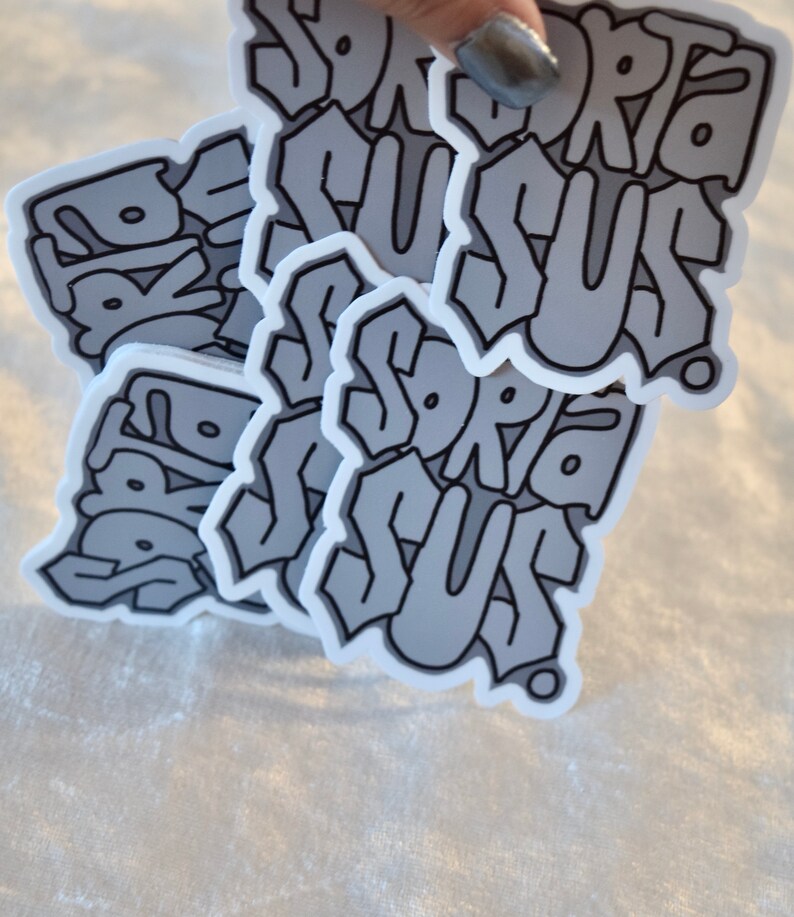 Sorta Sus Sticker || Water Bottle Sticker | Cute Sticker | Gift for ...