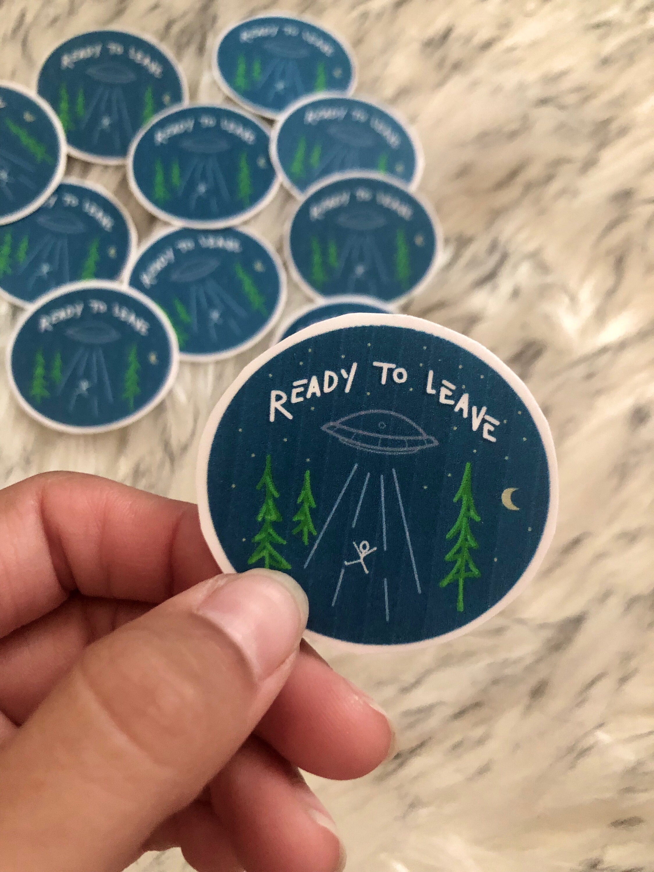 Ready to Leave Vinyl Sticker || Water Bottle Sticker | Cute Sticker ...