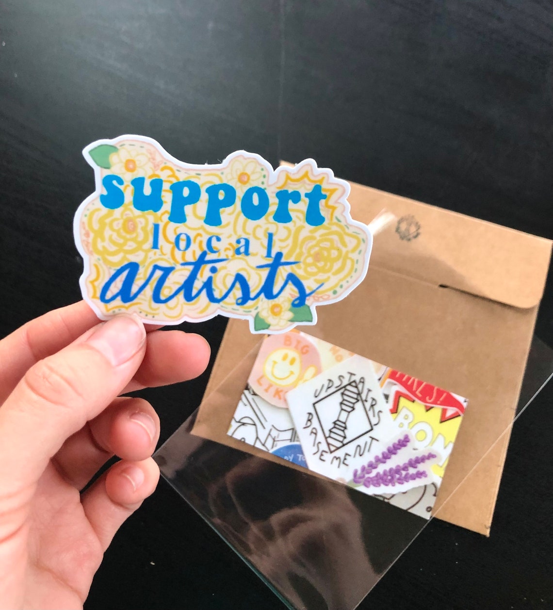 Support Your Local Artist Sticker Water Bottle Sticker - Etsy