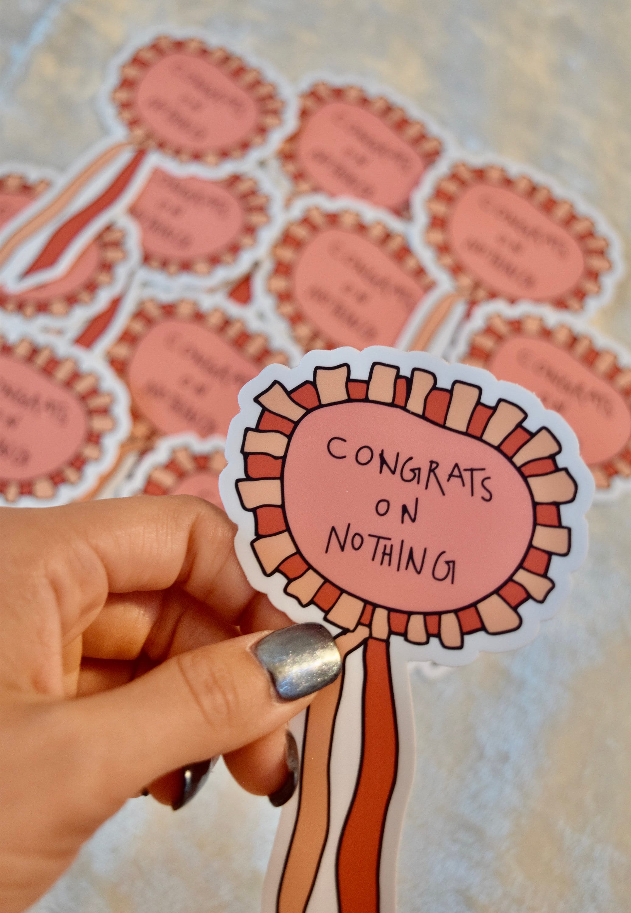 Congrats on Nothing Award Sticker || Water Bottle Sticker | Cute ...