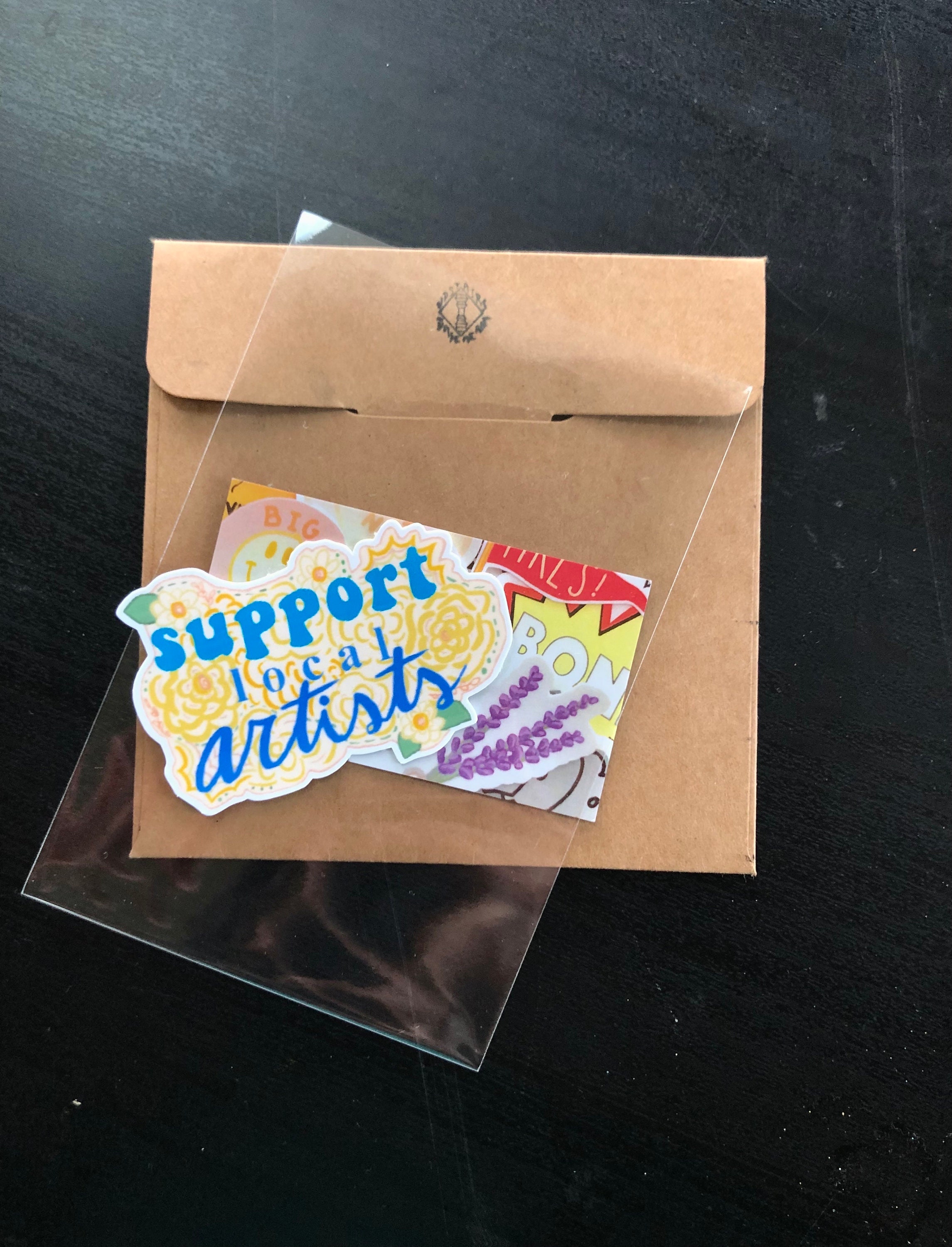 Support Your Local Artist Sticker Water Bottle Sticker - Etsy