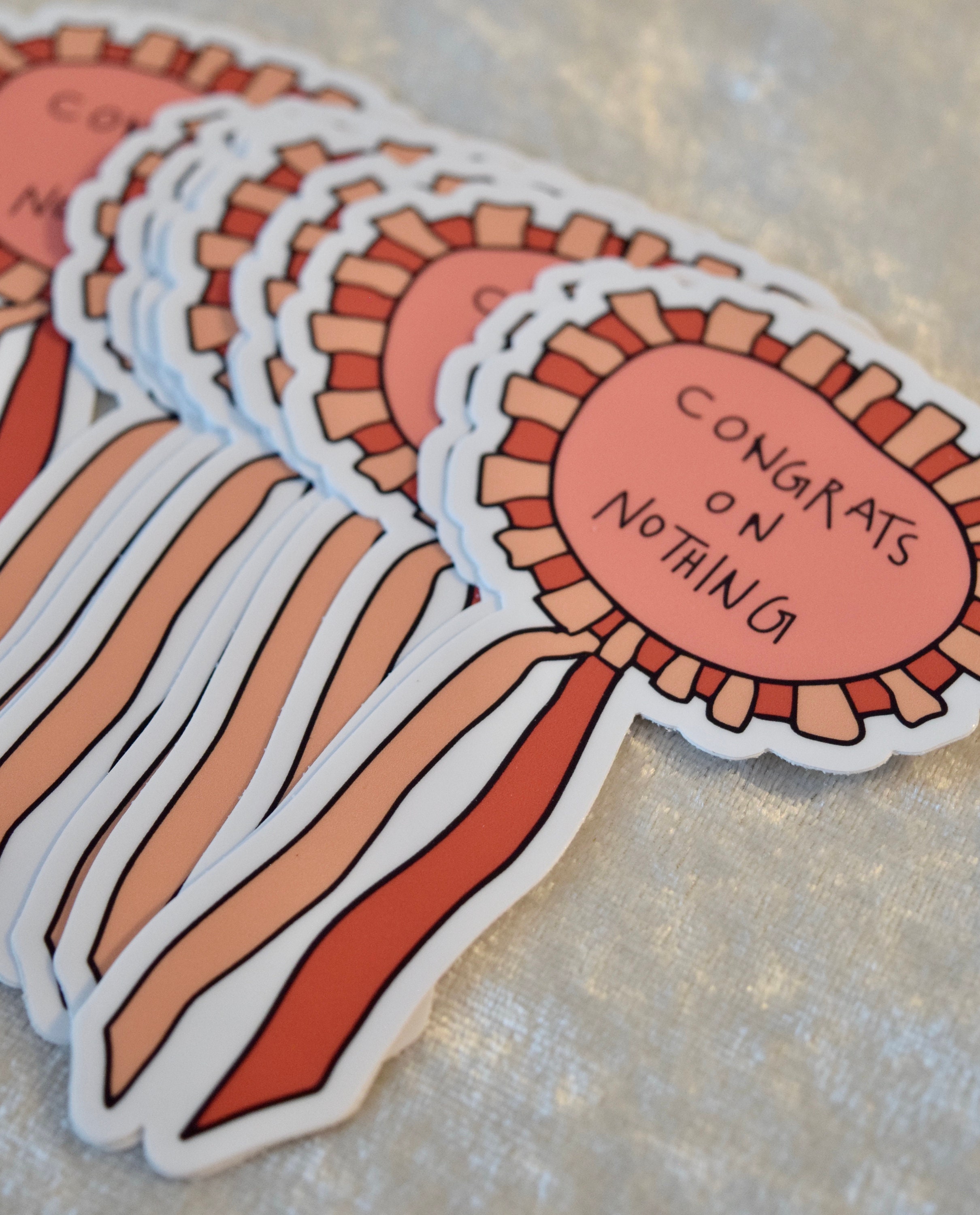 Congrats on Nothing Award Sticker || Water Bottle Sticker | Cute ...