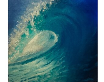 Tidal Wave Painting | Etsy