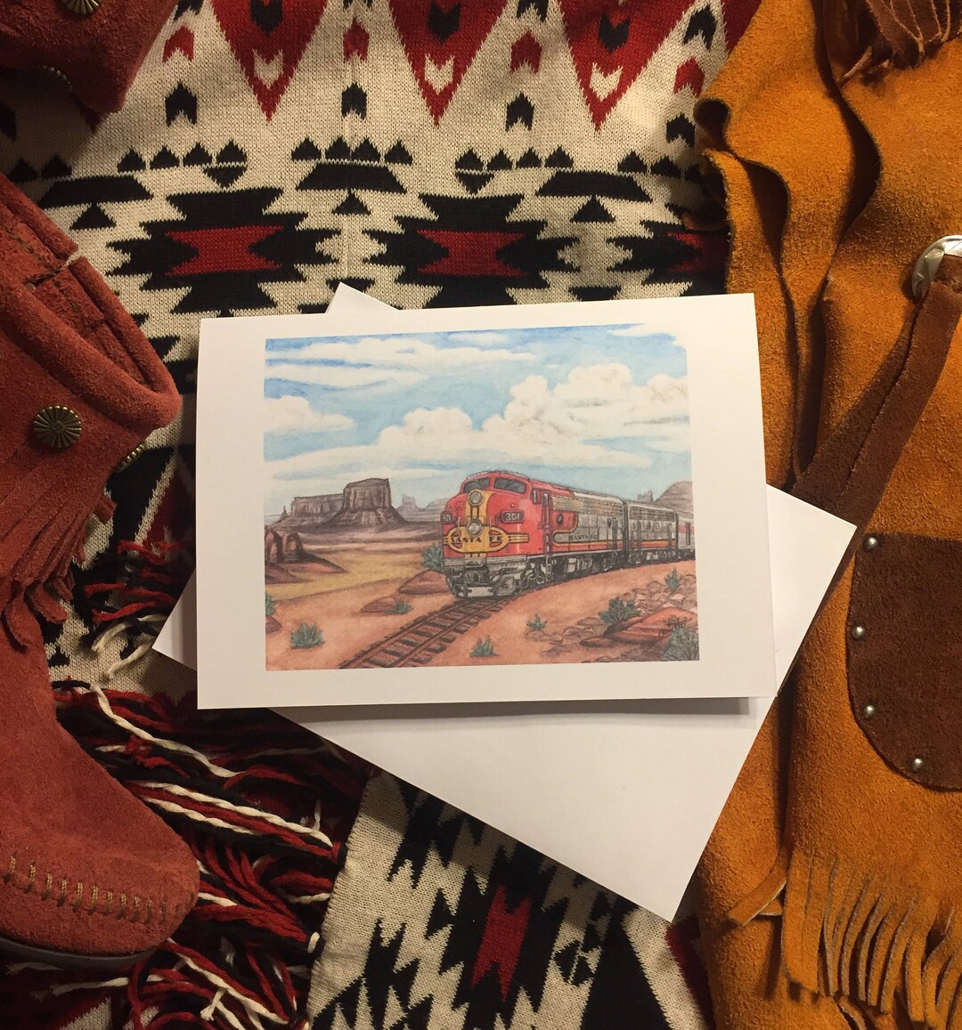 Santa Fe Card - Etsy