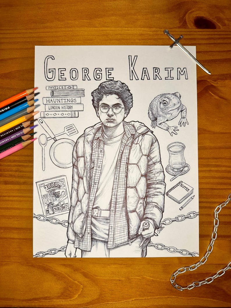George Karim Coloring Page, Digital Download, PDF - Etsy