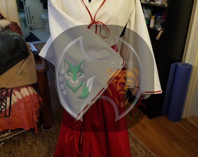 Authentic Miko Hakama & Kimono Set/ NEW/ Traditional Authentic Miko ...