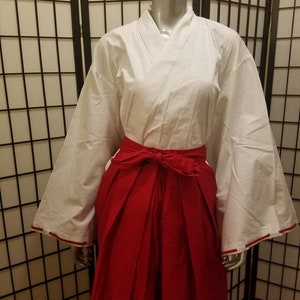 Shrine Maiden Miko kimono and Hakama Pants - Etsy