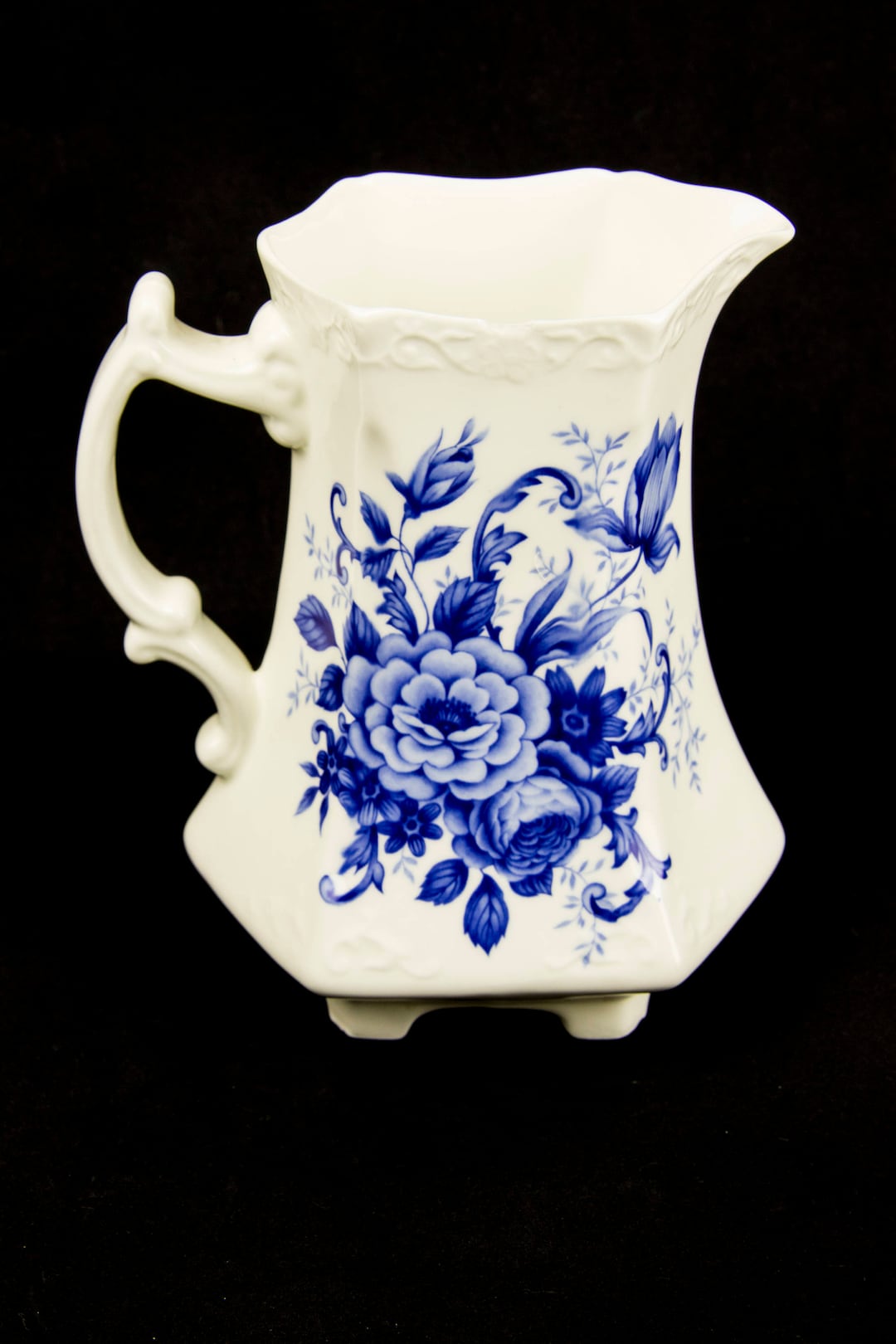 Stunning Large Vintage St George Fine Bone China Pitcher With Roses ...