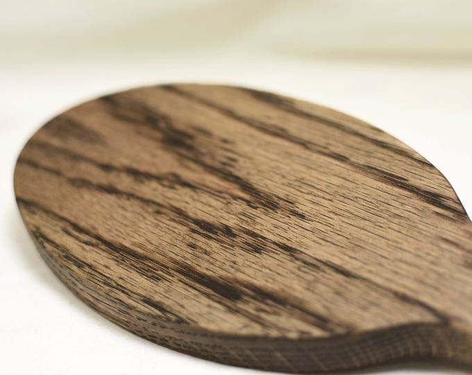 Hair Brush Spanking Paddle in Oak With Dark Walnut Stain D/s BDSM Play ...