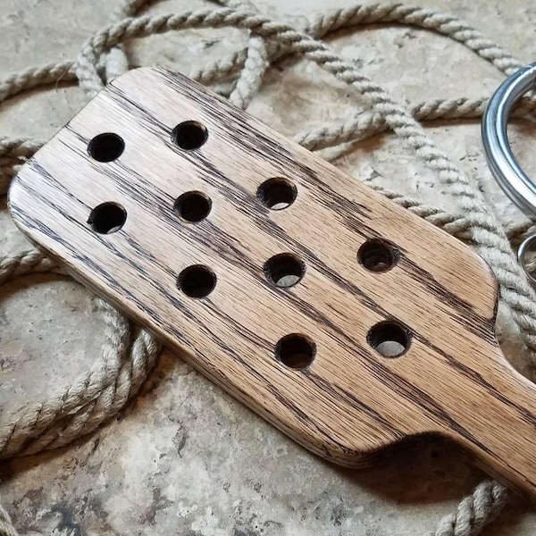 Wood Spanking Paddle With Holes - Etsy