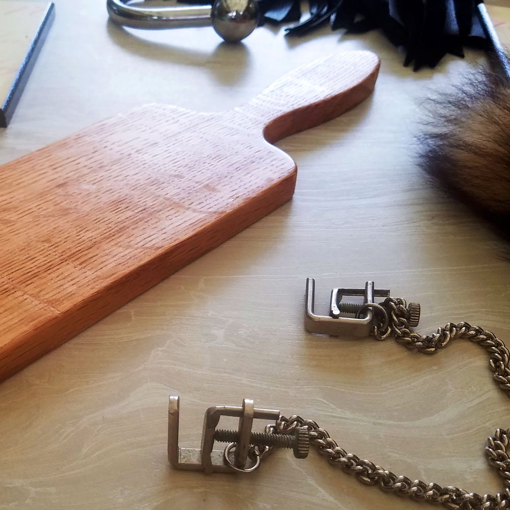 Ruler Spanking Paddle in Oak for Thud Loving Impact Players - Etsy