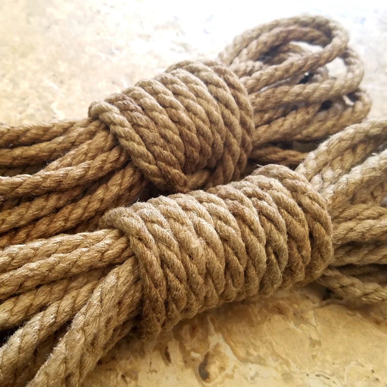 6mm 2 10ft 1 20ft Soft Hemp Rope Set Conditioned with | Etsy