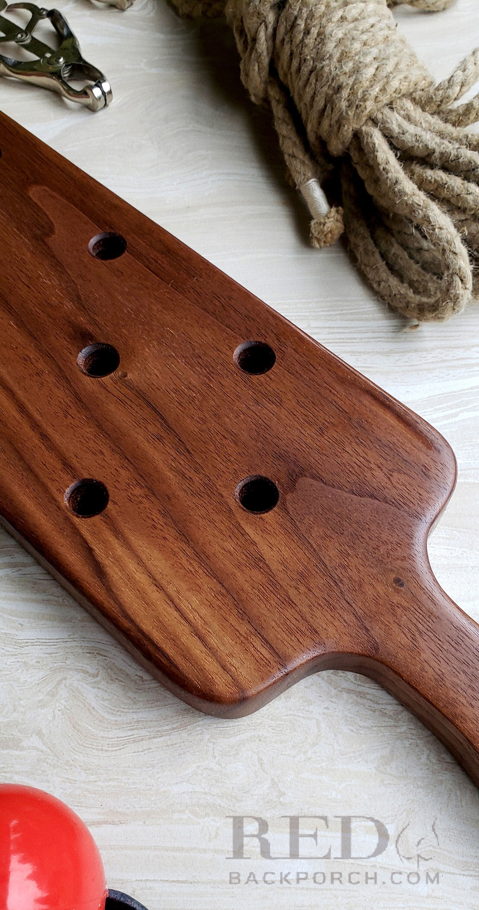 Ruler Spanking Paddle With Holes in Black Walnut Mature - Etsy