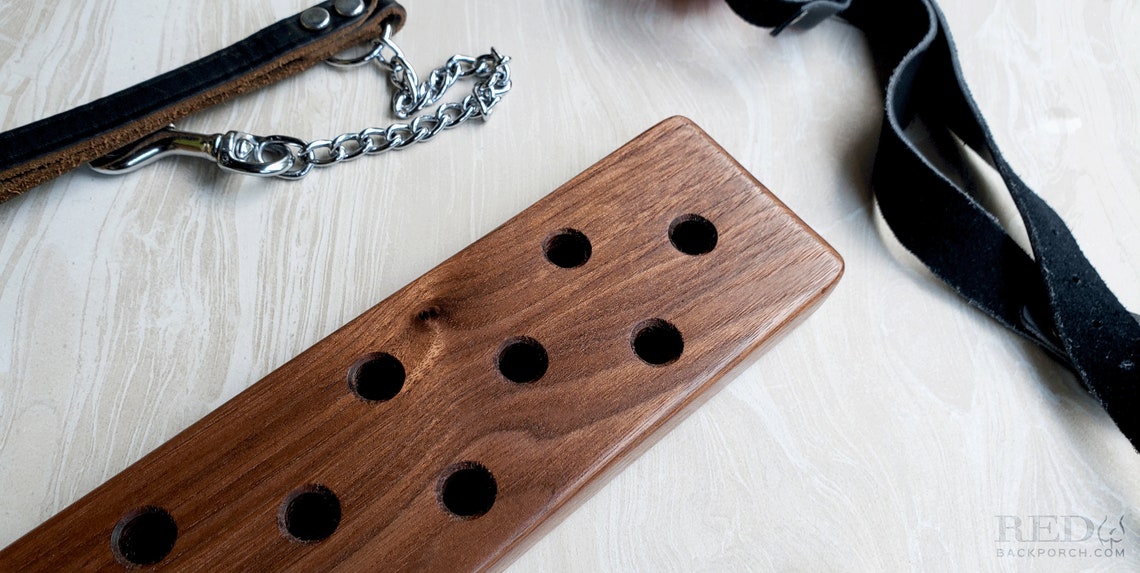 Evil Swatter Spanking Paddle in Black Walnut With Holes - Etsy