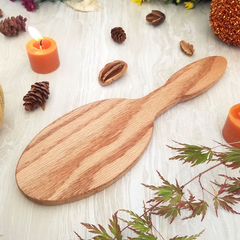 Hair Brush Spanking Paddle in Oak for Adult Discipline and | Etsy