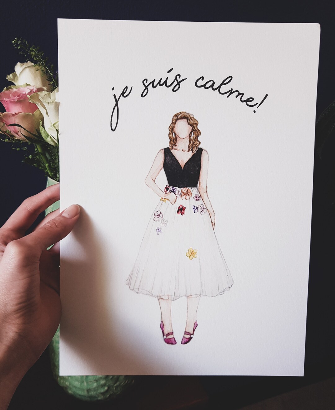 TS "je Suis Calme" Print- A4 Size - Etsy