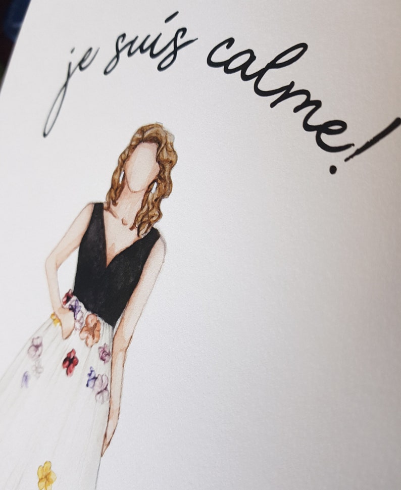 TS je Suis Calme Print A4 Size - Etsy