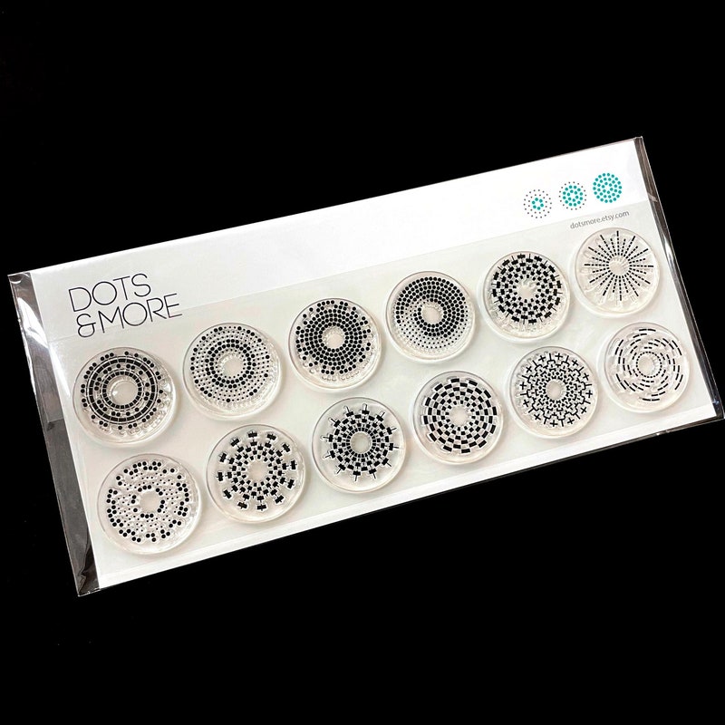 Circle Rubber Stamp - Etsy