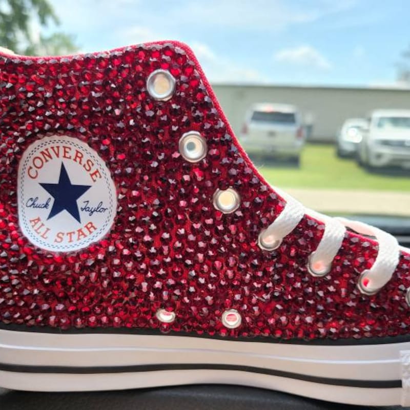 Bedazzled High Top Sneakers - Etsy