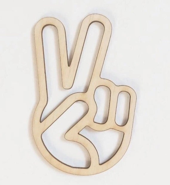 Peace Sign Hand Kids Play Room Decor Playroom Wall Decor | Etsy