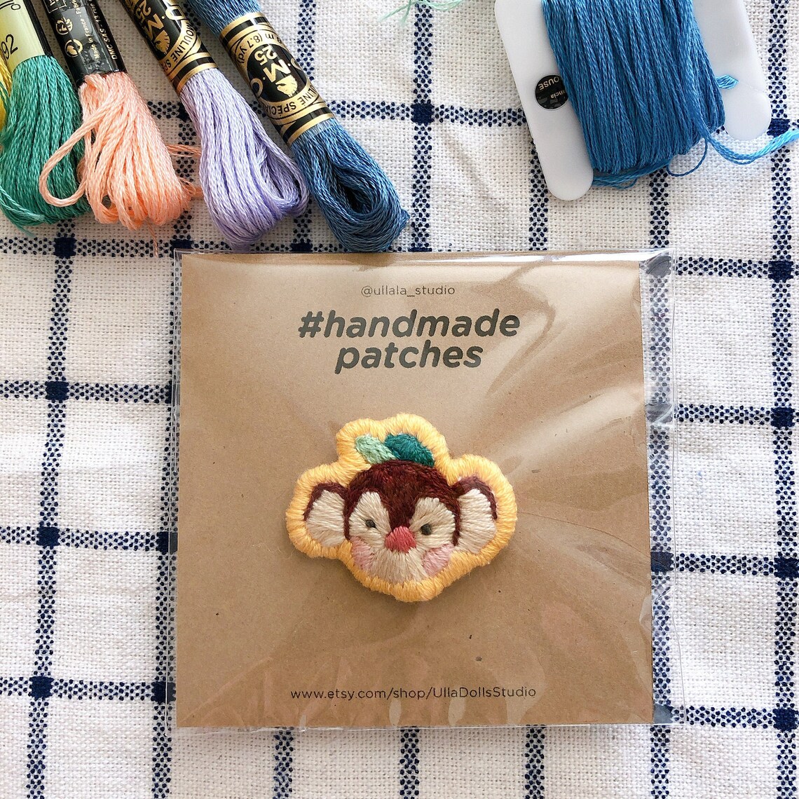 Monkey Wearing Beanie Embroidered Patch Pin - Etsy