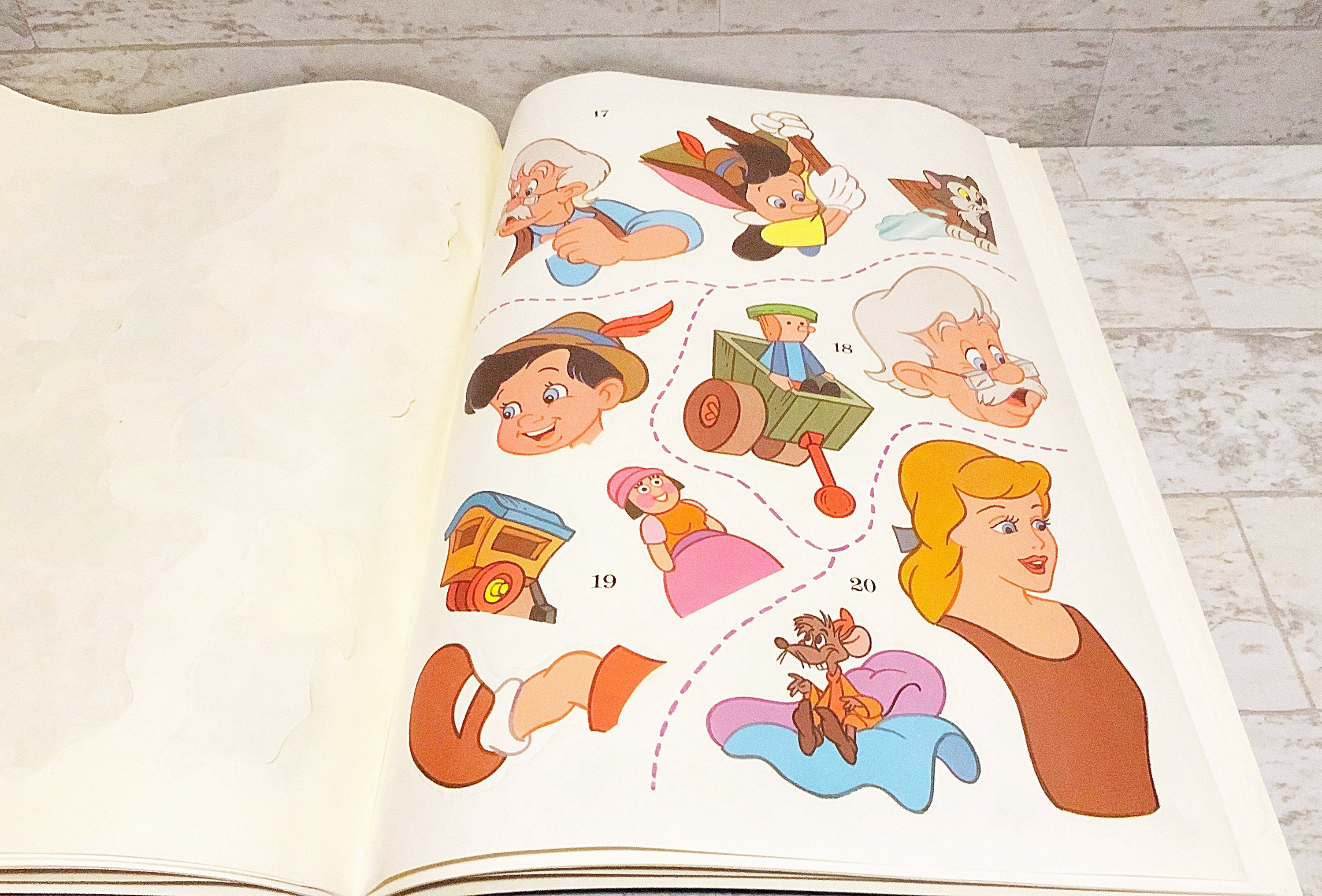 Walt Disney Fairy Tales Giant Sticker Fun Book Out of Print - Etsy